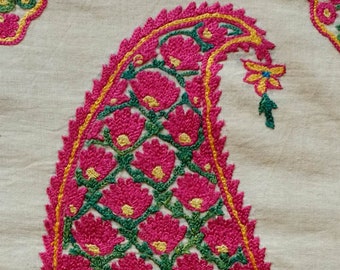 Kutch or Gujarat Silk Embroidered Cloth India | Etsy