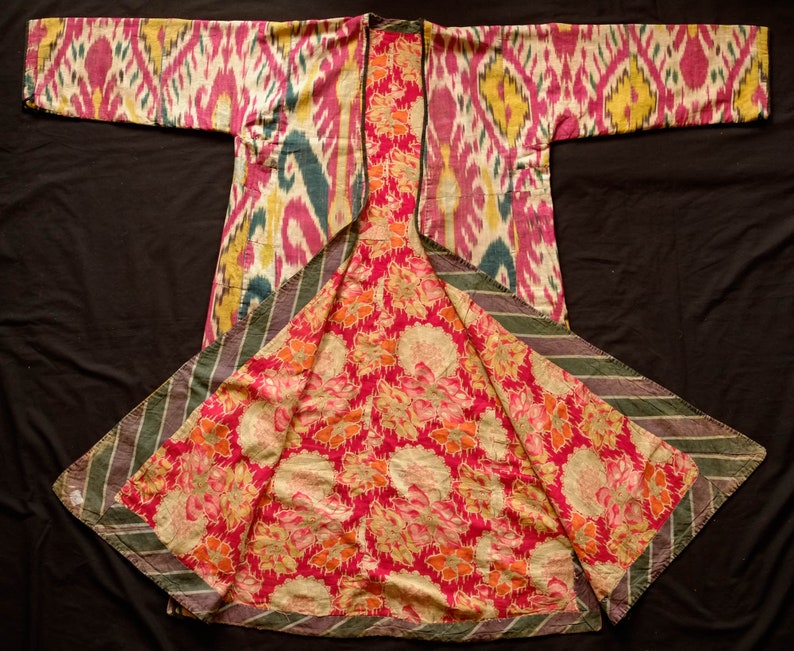 Silk Ikat Uzbek Chapan Robe - Etsy