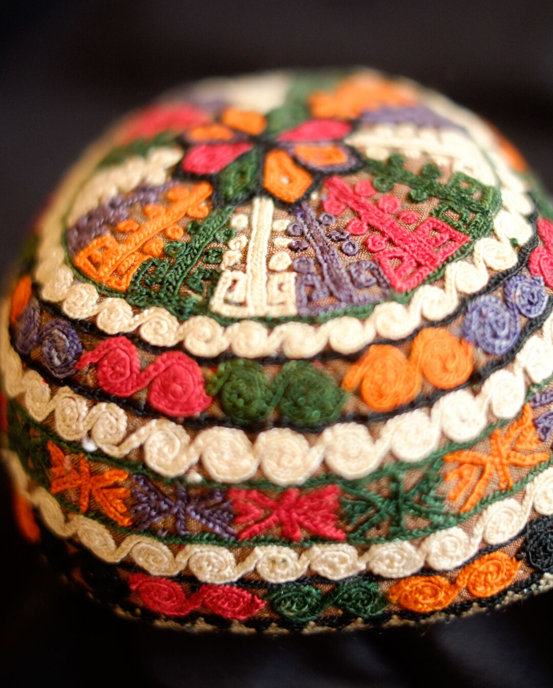 Bukhara Lakai Turkmen Embroidered Cap - Etsy