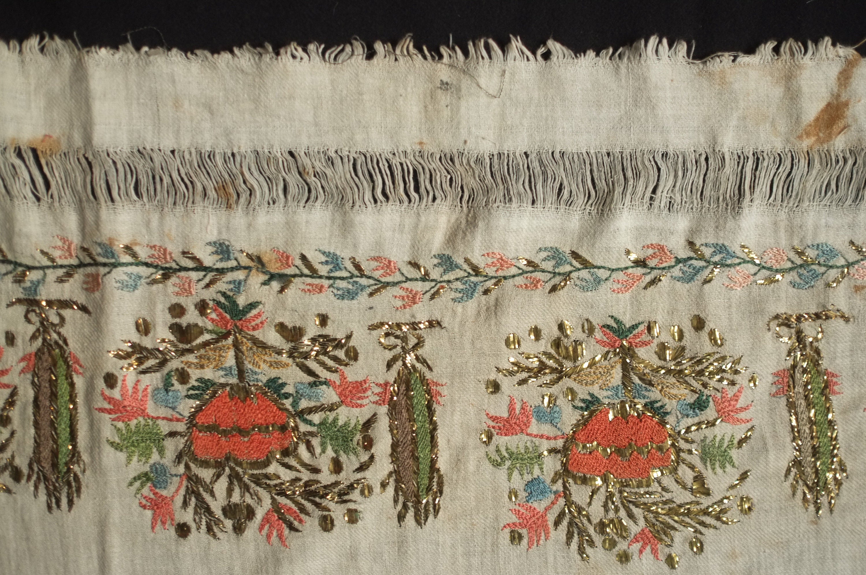 Ottoman Embroidered Hamam Towel With Loop Pile - Etsy