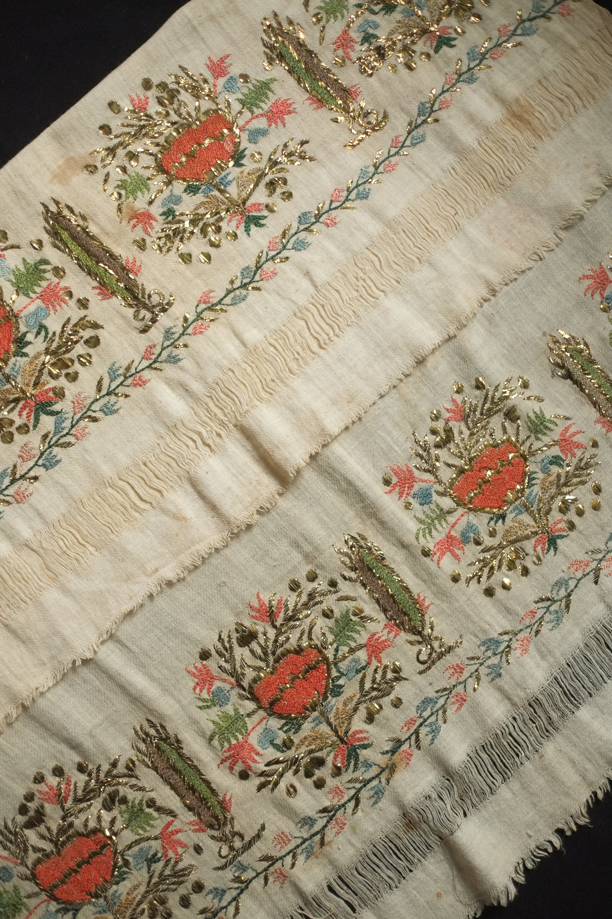 Ottoman Embroidered Hamam Towel With Loop Pile - Etsy