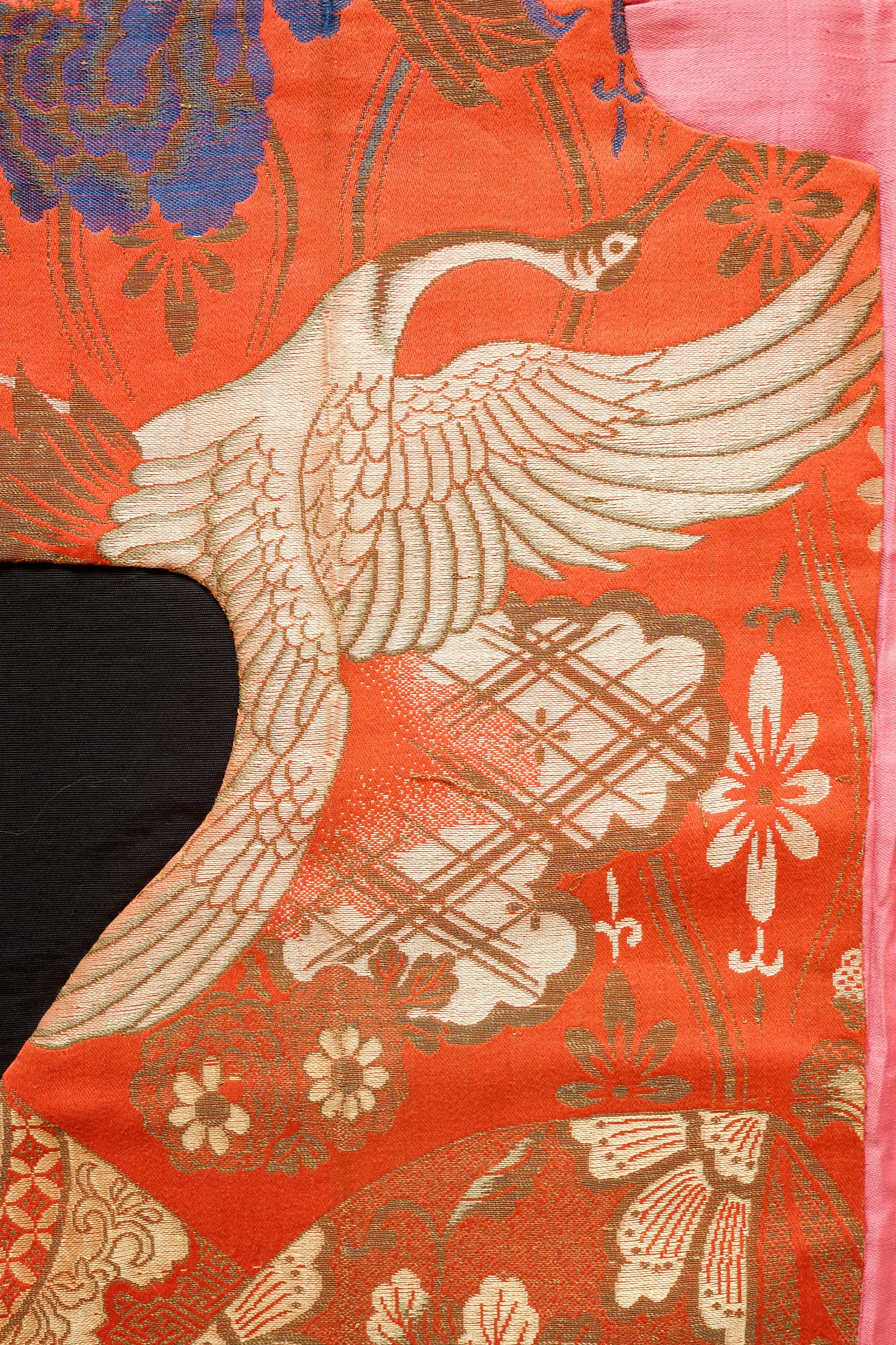 Japanese Kimono Fabric Ottoman Jacket - Etsy