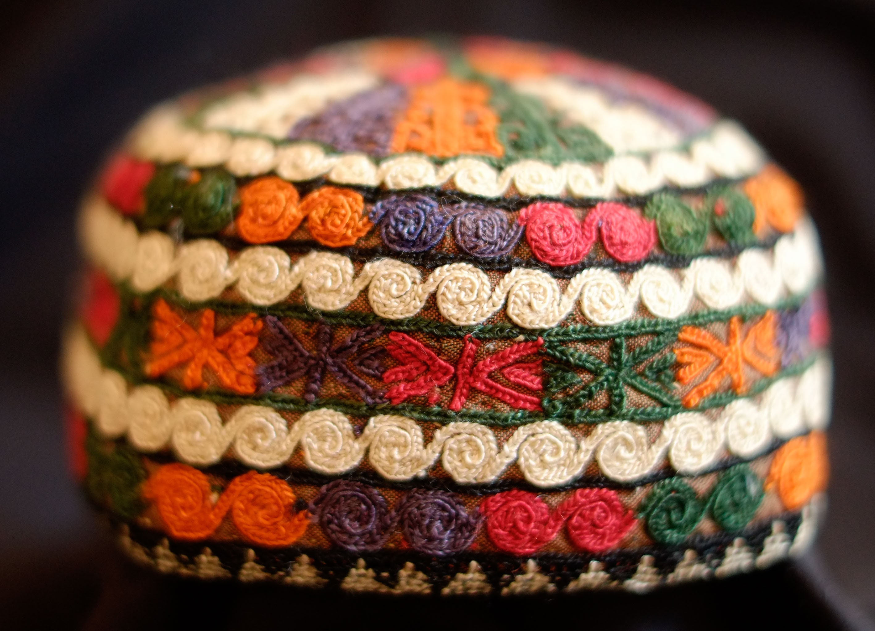 Bukhara Lakai Turkmen Embroidered Cap - Etsy