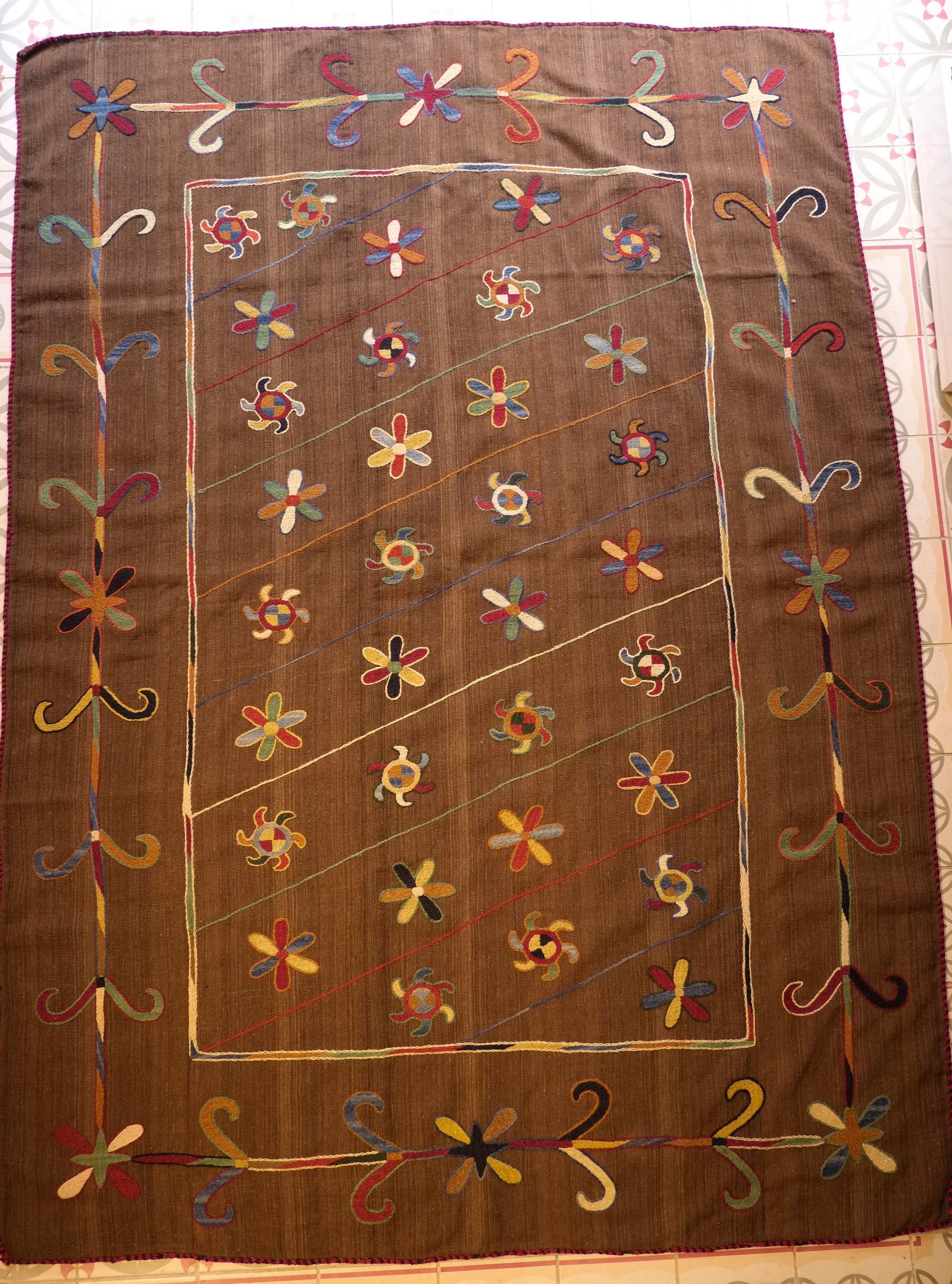 Kungrad Uzbek Suzani Kilim - Etsy