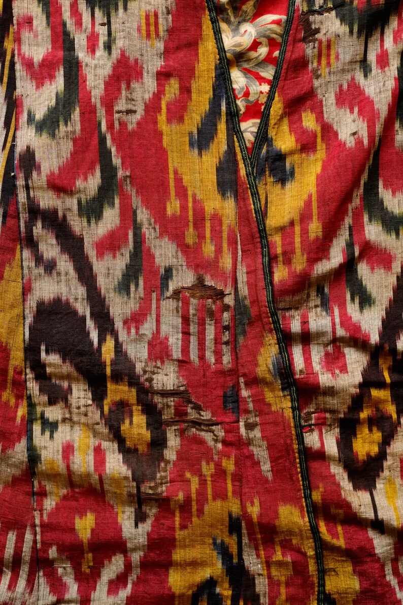 Silk Ikat Uzbek Chapan Robe - Etsy