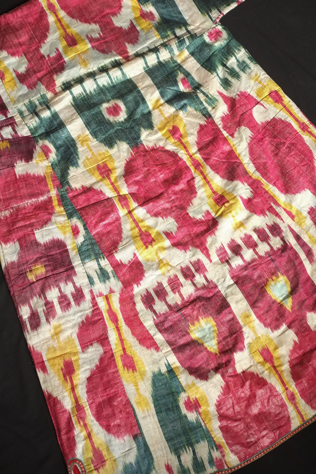 Silk Ikat Uzbek Chapan Robe - Etsy
