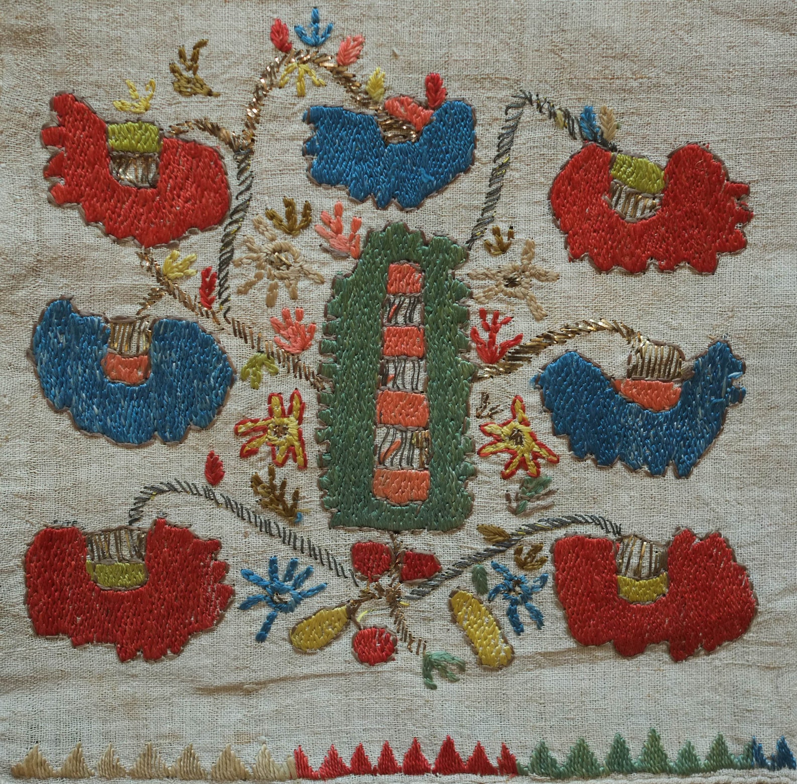 Ottoman Embroidered Yaglik Napkin or Sash - Etsy