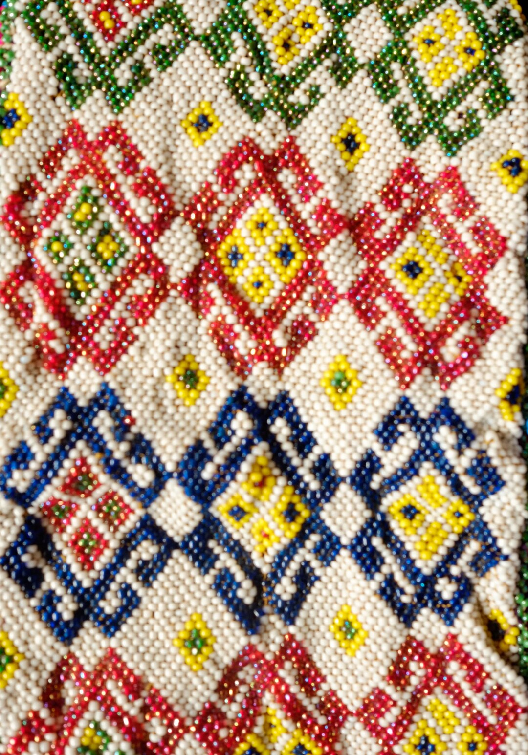 Uzbek Glass Bead Pouch - Etsy