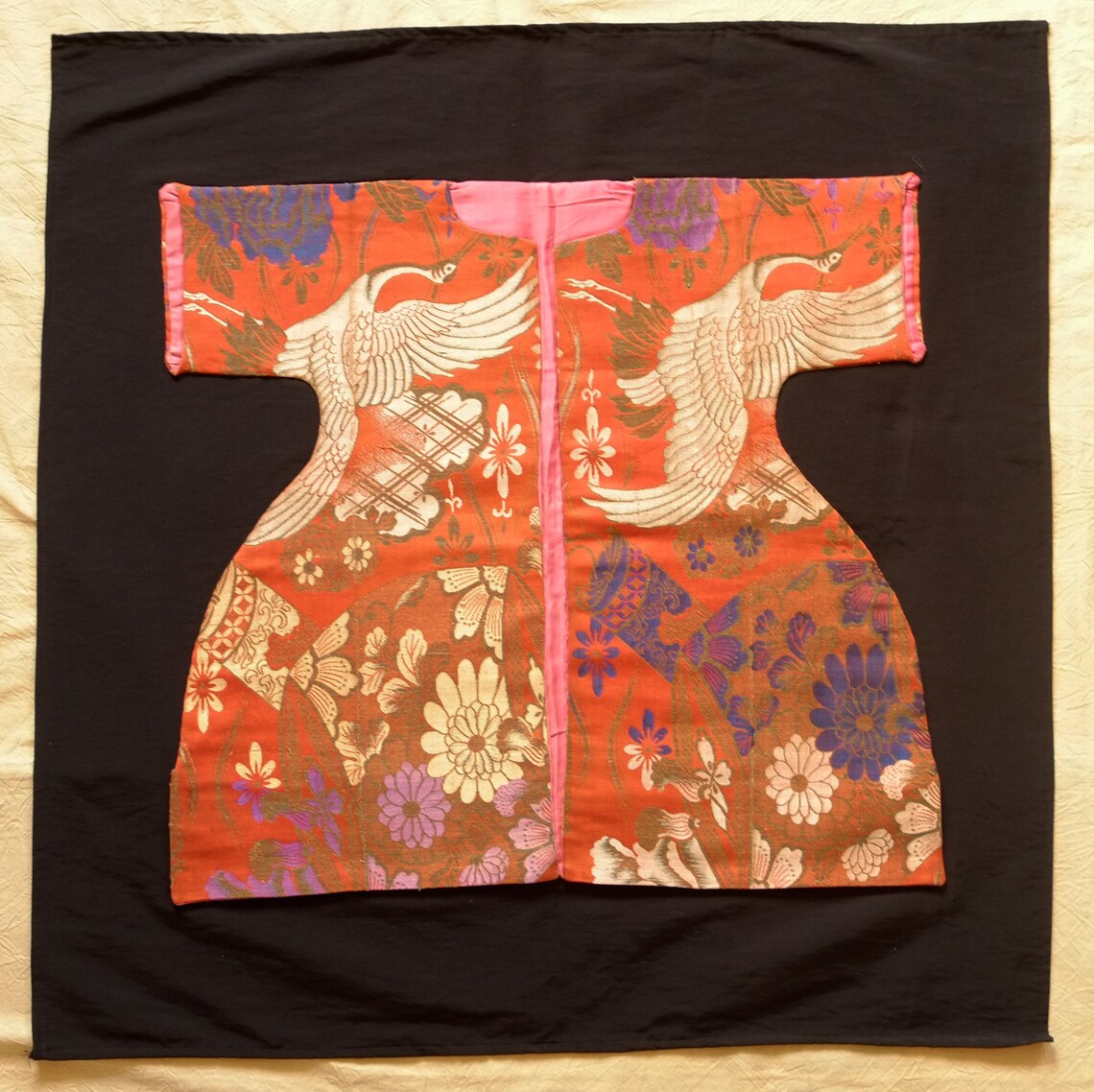 Japanese Kimono Fabric Ottoman Jacket - Etsy
