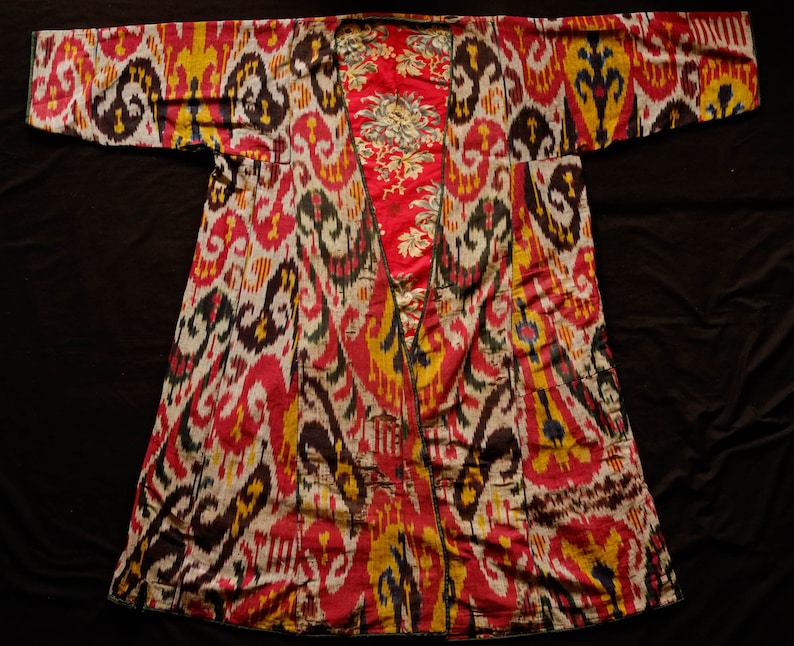 Silk Ikat Uzbek Chapan Robe - Etsy