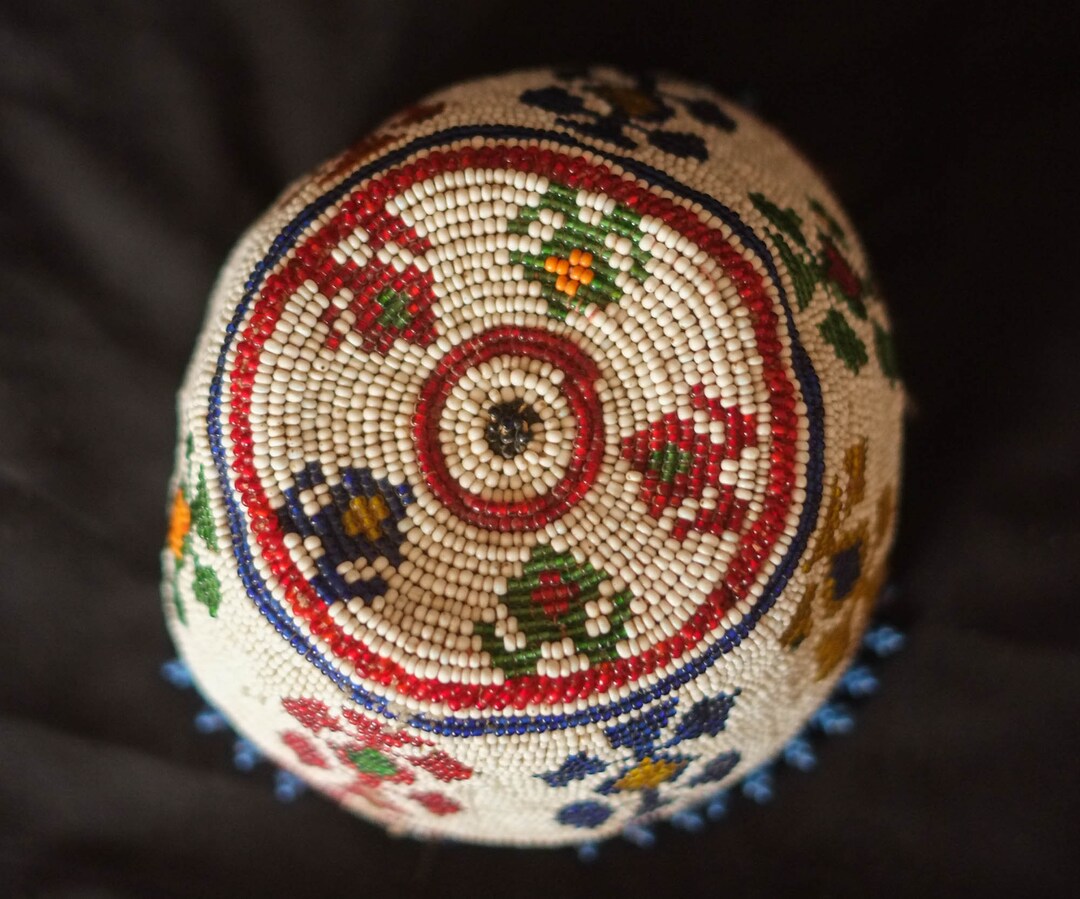 Afghan Pashtun Beaded Cap - Etsy