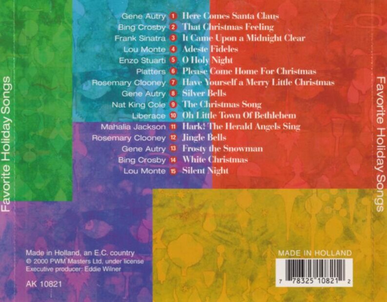 Christmas Favorite Holiday Songs Various Artists Format: CD Made in ...