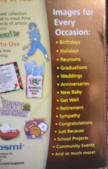 The Cosmi Clip Art Deluxe is a DVD Set With Bonus Advanced Photo Editor and Greenstreet 25,000 ...