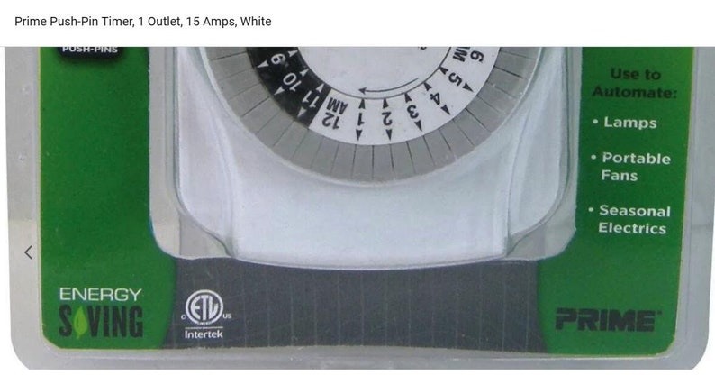 Prime Push-pin Timer 1 Outlet White 5 Out of 5 Stars. Turns - Etsy