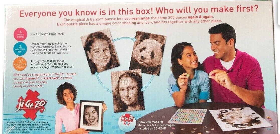 Vintage Hasbro. 300 Piece Ji Ga Zo Puzzle for Making Your Own Puzzles ...