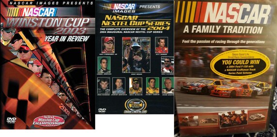 3 Nascar Set: NASCAR A Family Tradition Dvd Nascar Nextel Cup - Etsy