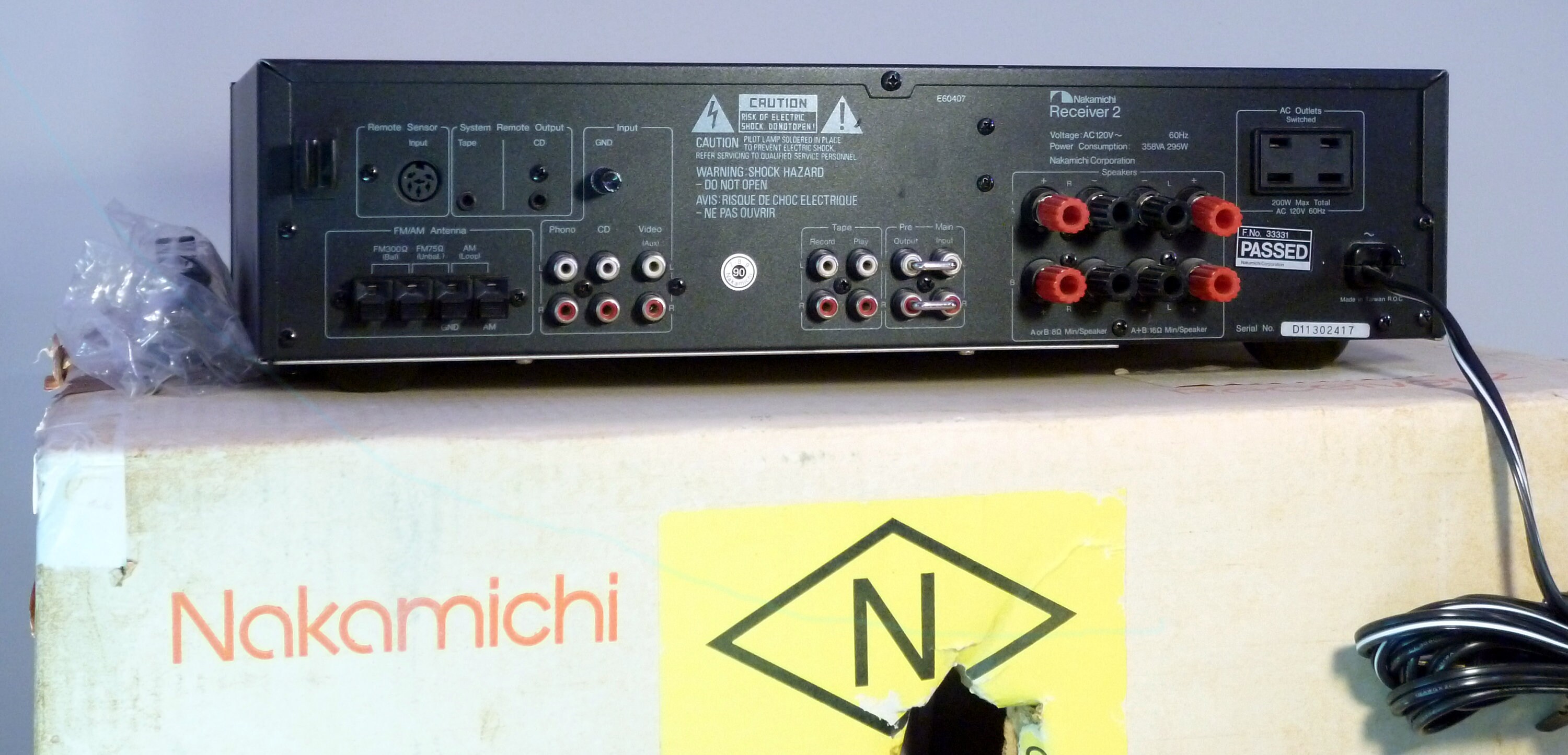 Nakamichi Hi-end Receiver 2 Stereo Receiver AM FM Tuner Phono Video ...