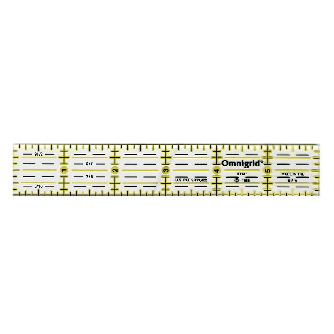 Narrow Ruler, Little Omnigrid Ruler 1" X 6" - Etsy