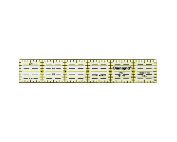 Narrow Ruler Little Omnigrid Ruler 1 X 6 - Etsy