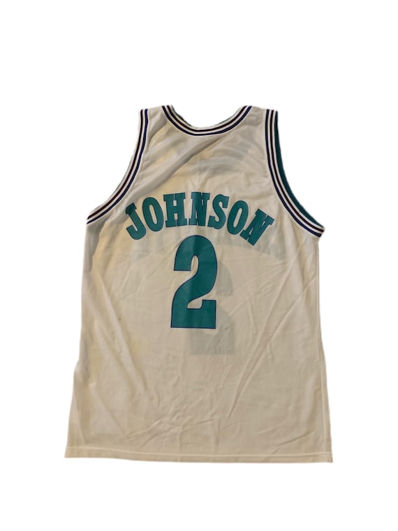 Rare!!! Larry Johnson Autograph Charlotte Hornets siz… - Gem