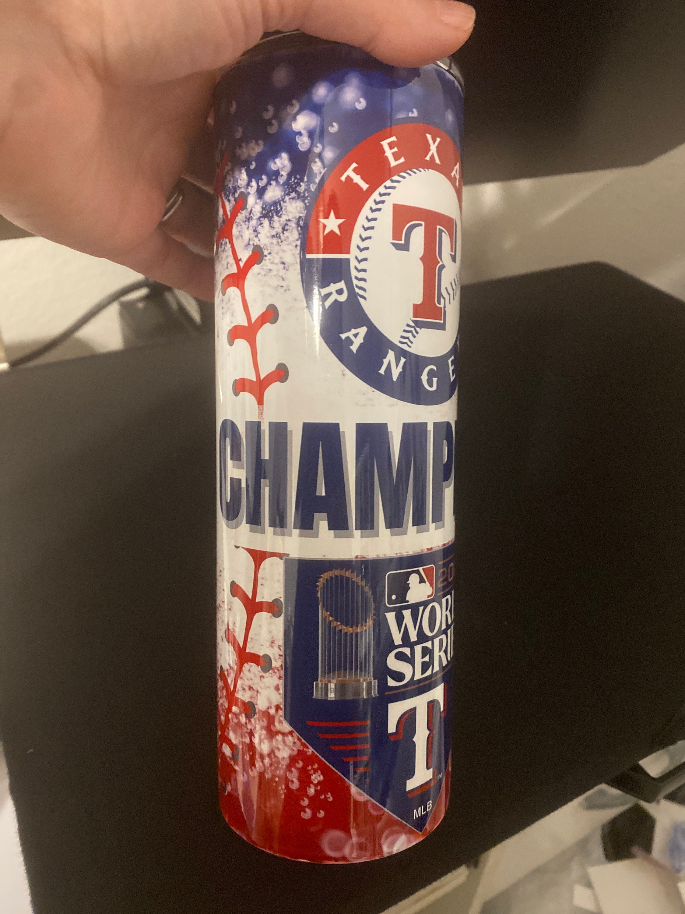 Texas Rangers World Series Champions Tumblers- 30 Oz and 20 Oz Sizes ...
