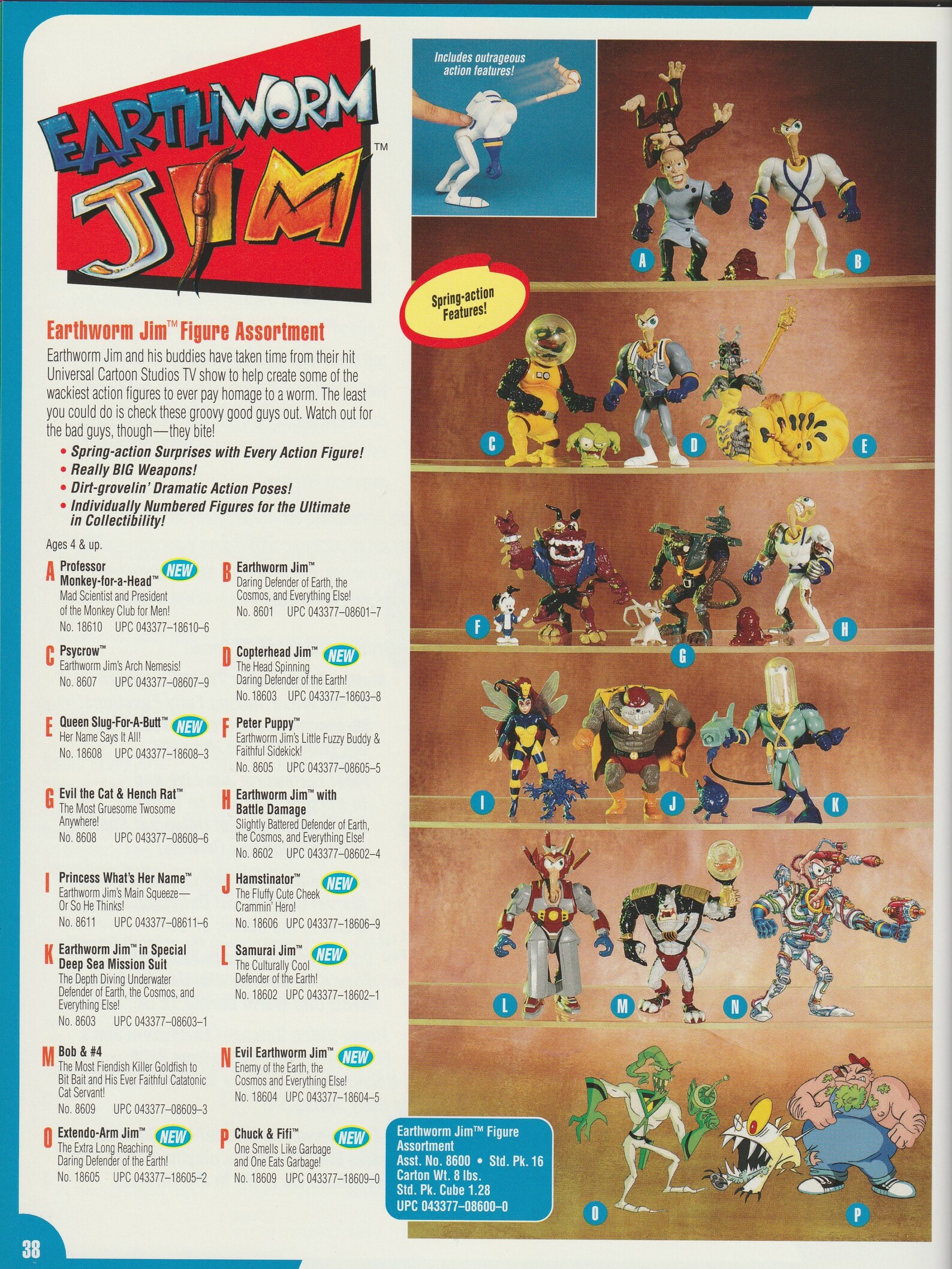 1996 Playmates Toy Catalogue: Earthworm Jim - Etsy