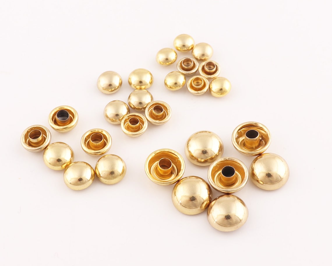 DOME Mushroom Rivet Flat Round Studs Rapid Stud Rivet Round | Etsy