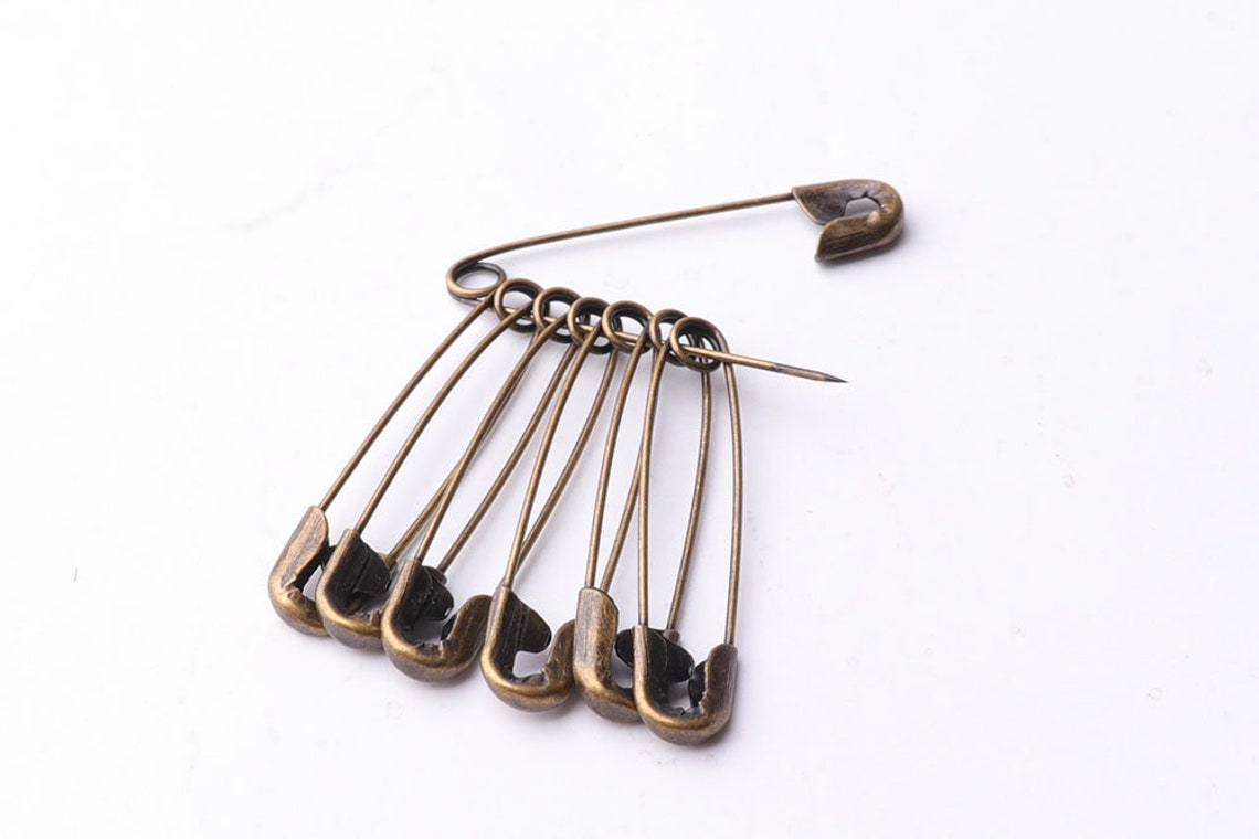 50pcs Safety Pins 27mm*5mm Bronze Safety Pin Brooch Pins Kilt Pins - Etsy