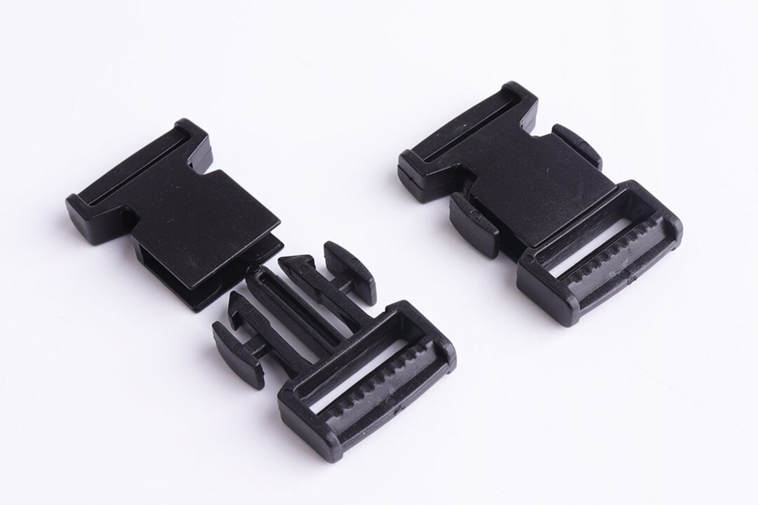 3/4"(20mm) Side Release Buckle Black Slide Buckle Bag Buckles Webbing ...