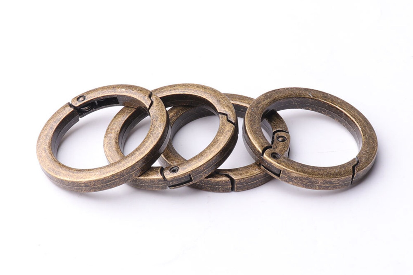 6pcs Antique Brass Spring Gate Rings 35mm Spring Ring Clasp | Etsy