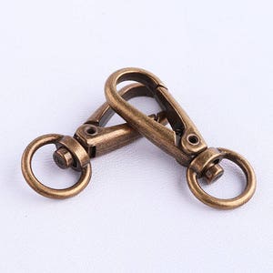 6pcs Push Gate Swivel Clasp Swivel Hook Swivel Snap Hook Metal Clasp ...