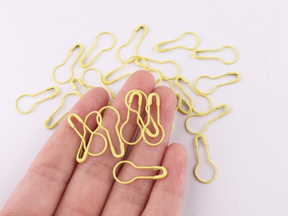 Safety Pins Yellow Coiless Safety Pins Bulb Safety Pins Pear Safety Pins Knitting Pin Removable Stitch Markers 100 500pcs Etsy