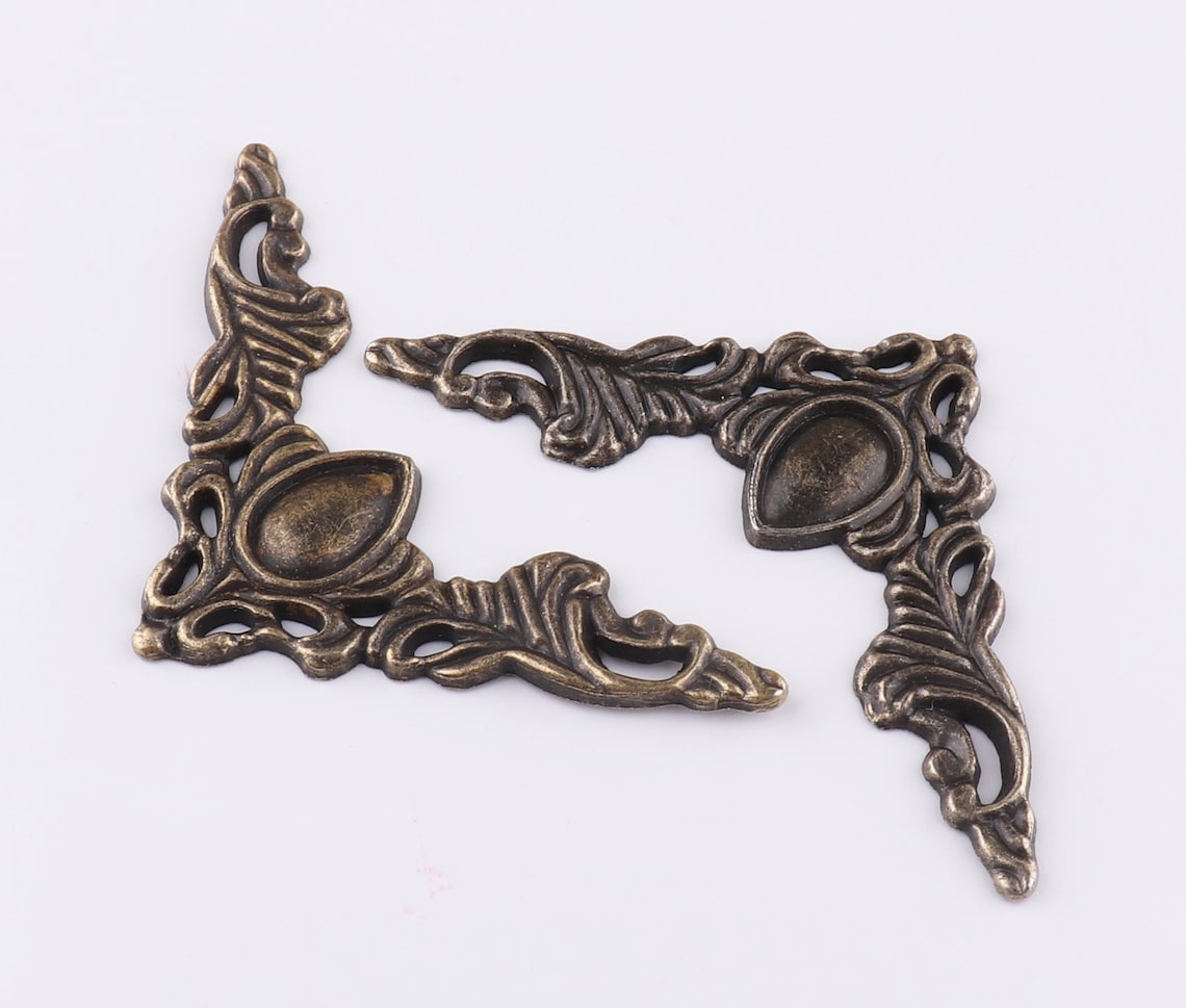 Bronze Box corners Corner protectors Vintage Corners | Etsy