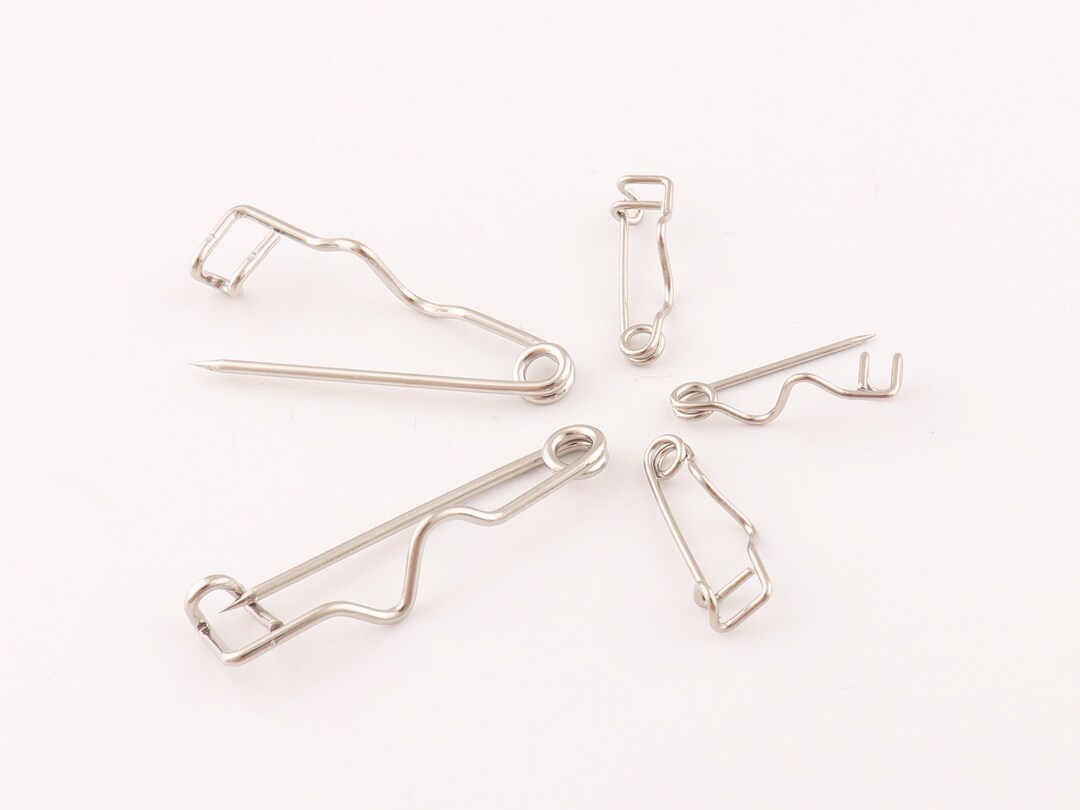 Safety Pins Knitting Stitches Holder Safety Pin Jewerly Supplies Brooch ...