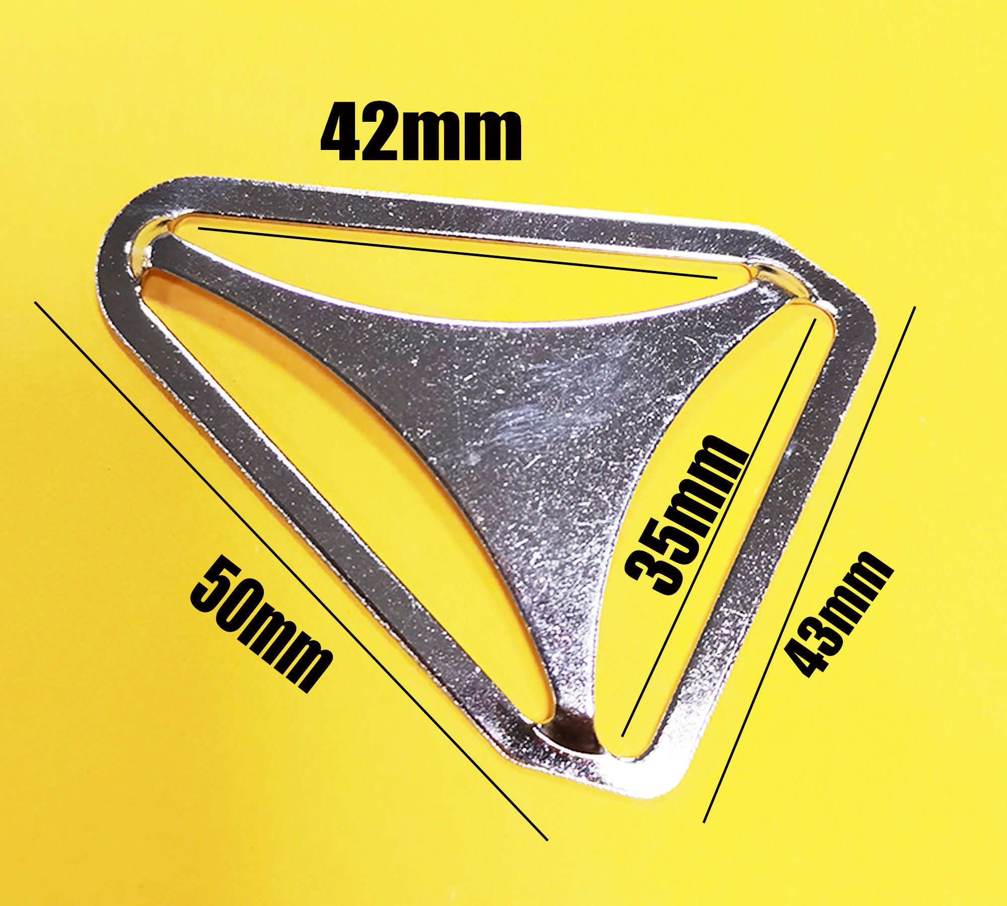 10pcs Triangle Back Slide Adjuster Strap Adjuster Triangle Buckle ...