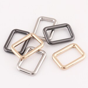 Rectangle Rings Mini Buckles Purse Ring Strap Rectangle Ring Purse ...