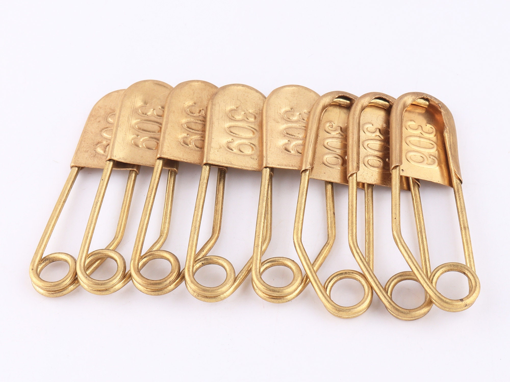 Gold Safety Pins Brooches Vintage Laundry Pins Kilt Pins - Etsy