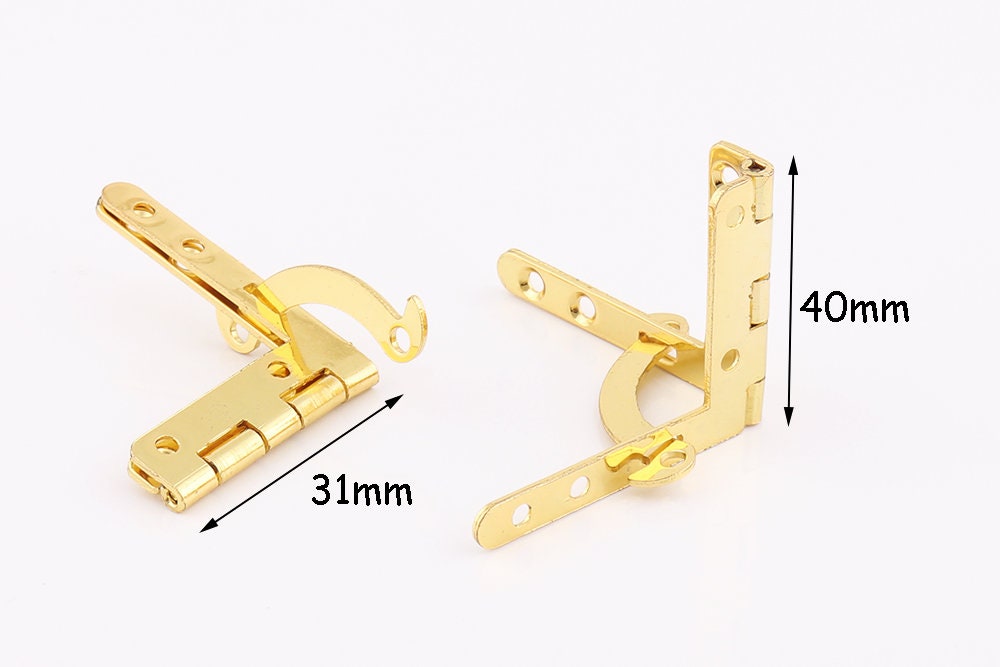 4pcs Gold Box Hinge Quadrant Hinge Metal Box Hinges Jewelry - Etsy ...