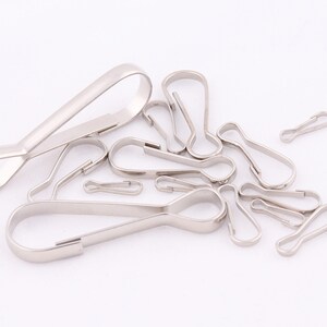 Lanyard Hooks Spring Lanyard Clips Snap Clip Hooks for ID Card/keychain ...