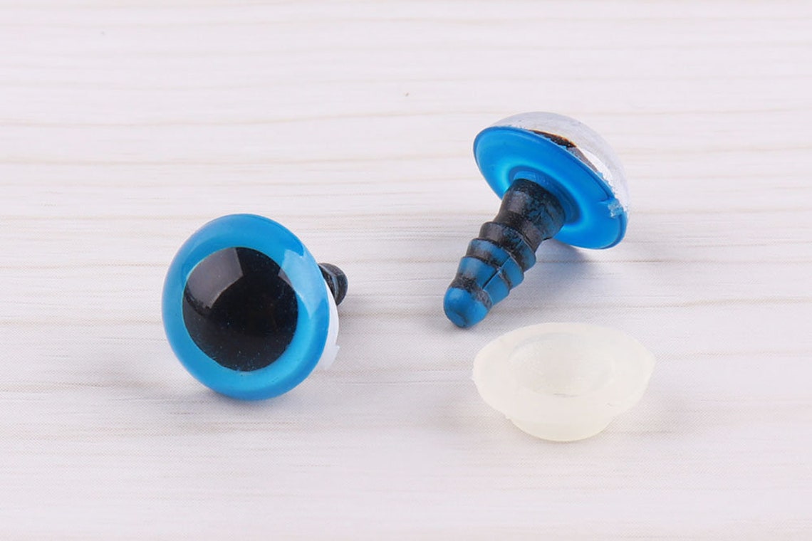 12mm Blue Safety Eyes With Washers Plastic Eye Amigurumi Eyes | Etsy