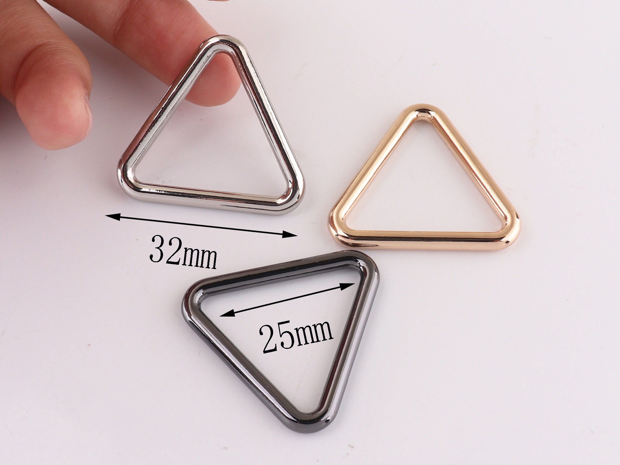 Triangle Buckle Slider Buckle Strap Keeper Triangles Rings For | Etsy