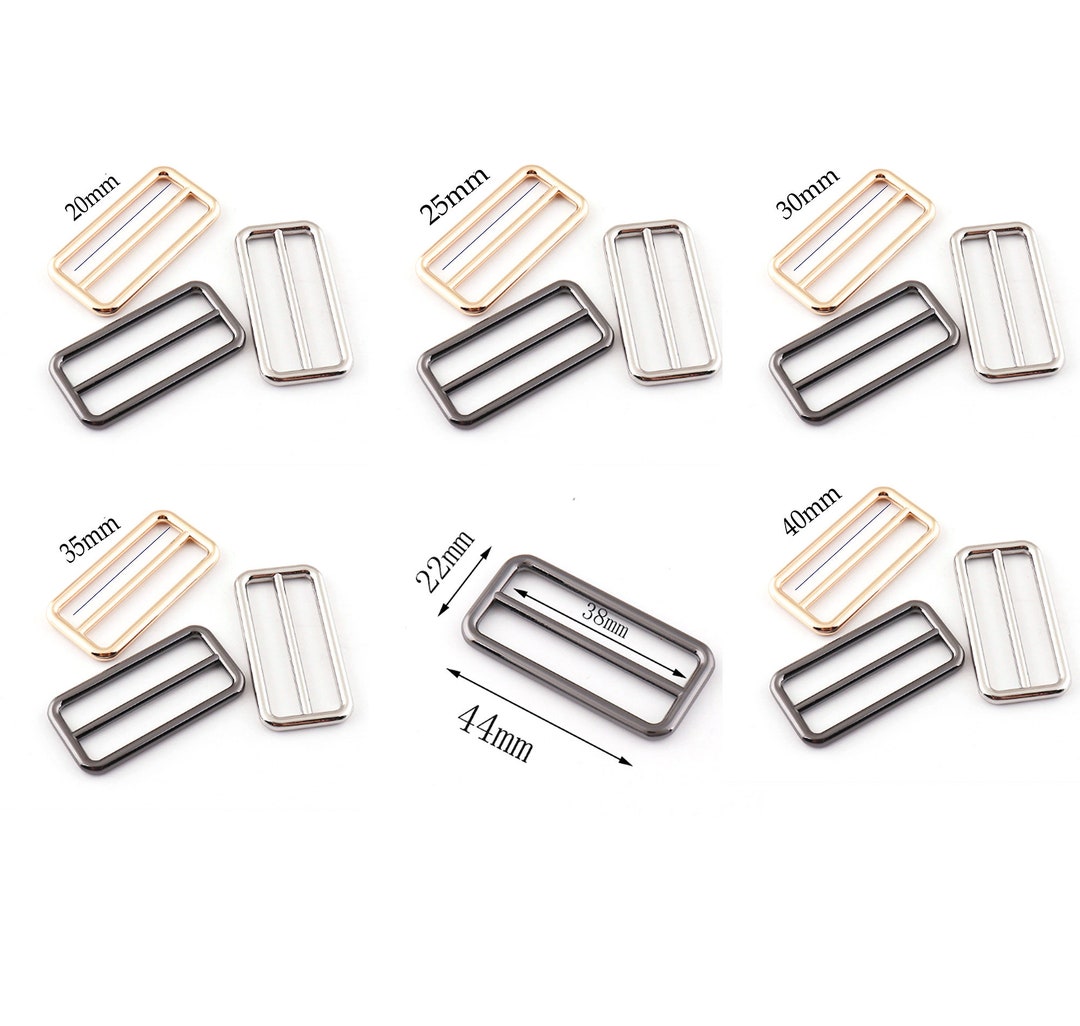 20MM 25MM 30MM 35MM 38MM 40MM Adjuster Buckle Metal Slide Buckle ...