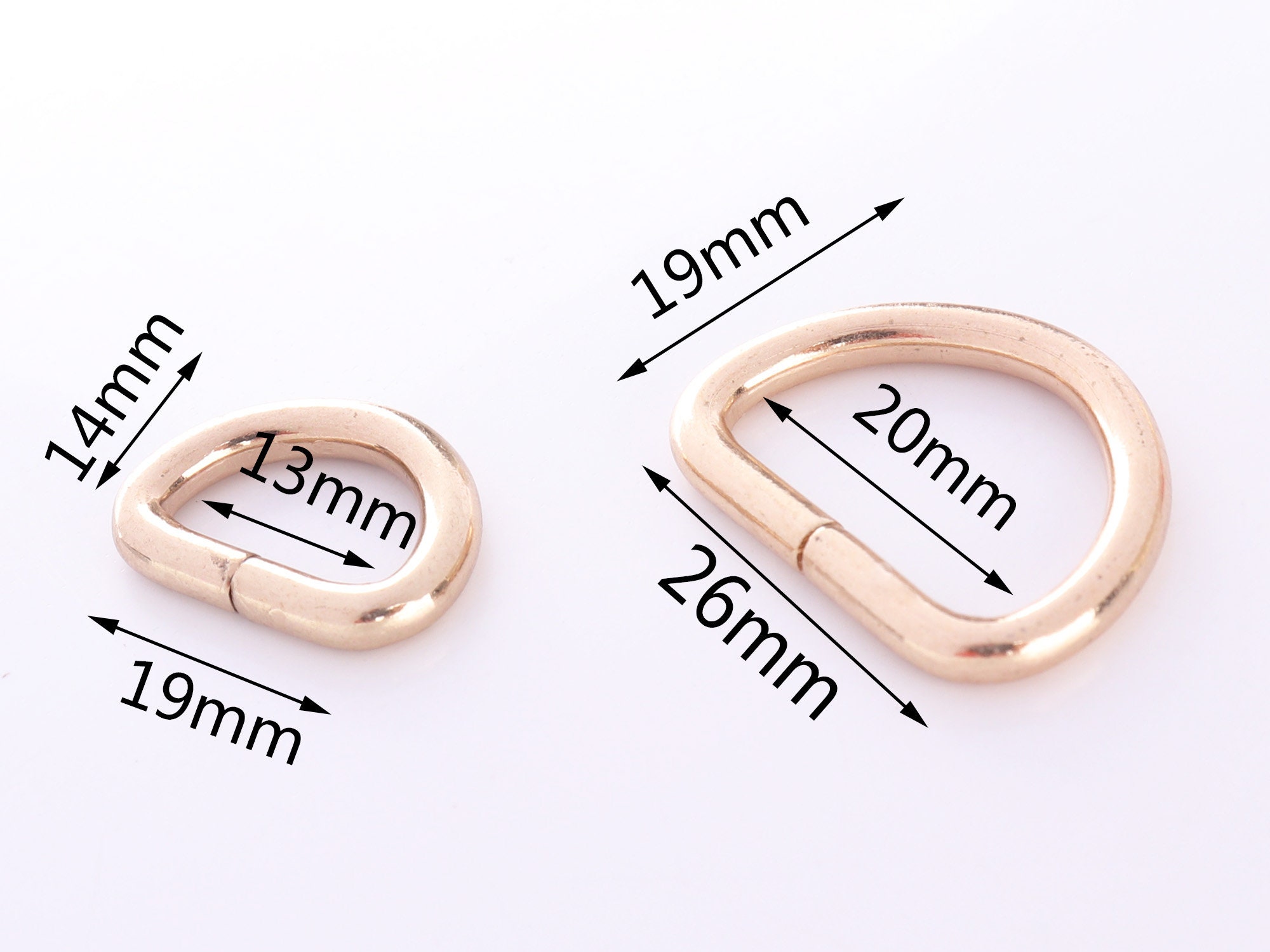 D rings Seamed D rings Buckle Iron Wire Loop Rings Purse | Etsy