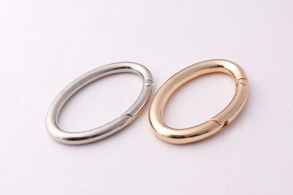 6pcs Spring Gate Ring Oval Spring Rings Oval Gate Ring Keyring - Etsy