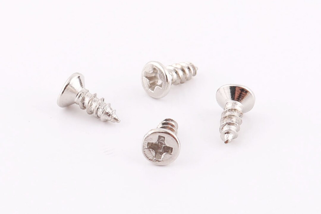 100pcs Screws Drywall Screws Vintage Flat Head Wood Screws Miniature ...