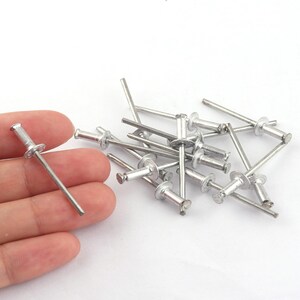 Silver Rivets Aluminum Rivet 38mm Long Pop Rivets Aluminum Pop Rivets ...