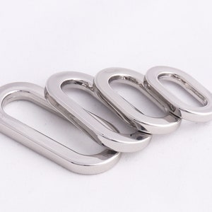 Oval O Rings Purse Rings/loops Flat O Rings Oval Buckle Strap Connector ...