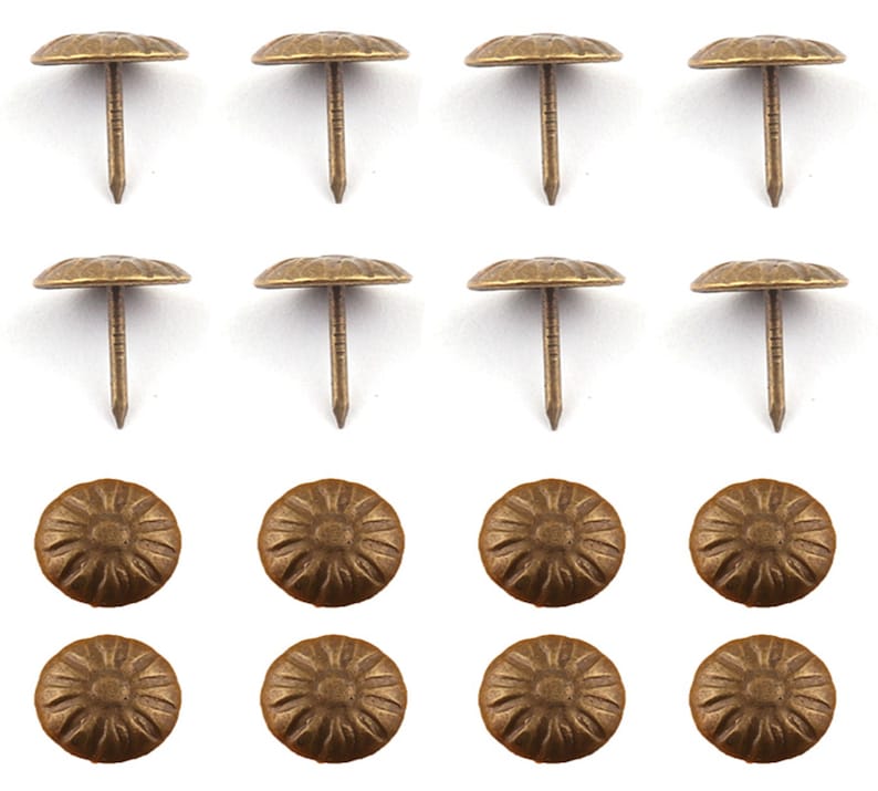 100 Antique Bronze Sofa Nail Push Pinsupholstery - Etsy