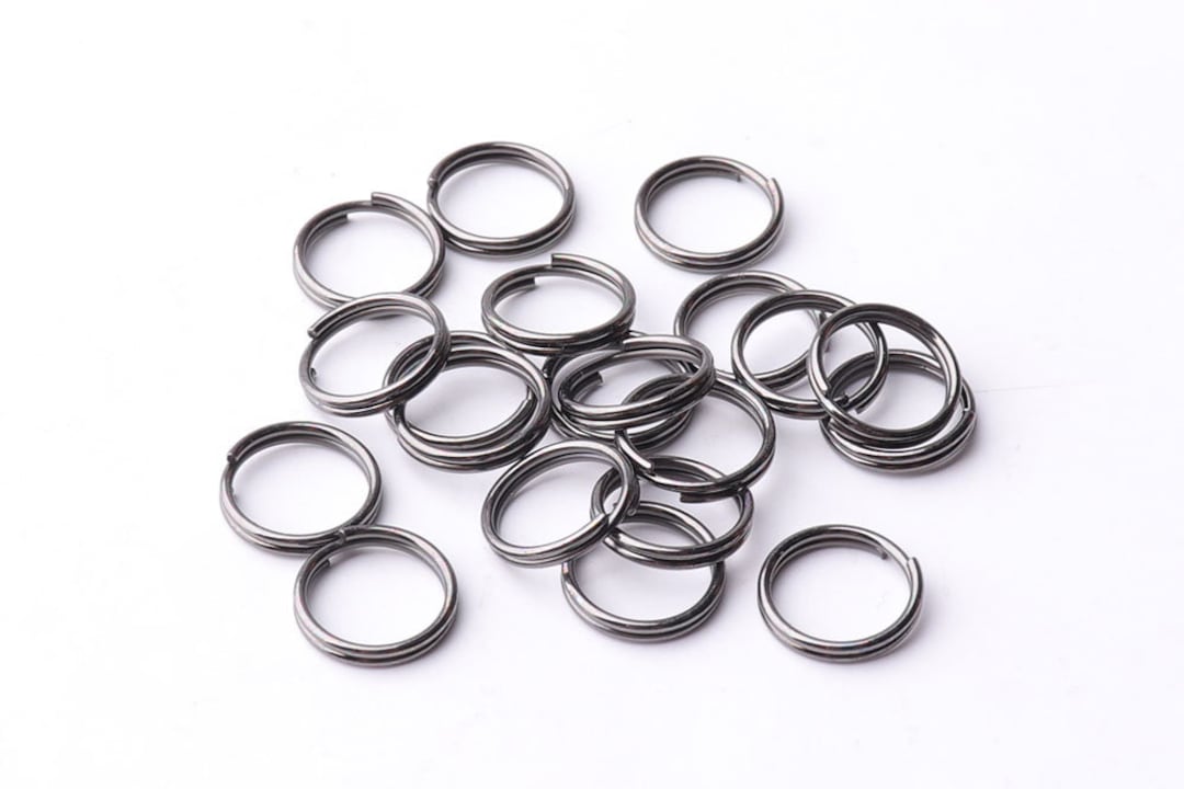 50pcs Split Jump Rings 10mm 15mm Double Loops Bulk Jump Rings Split ...