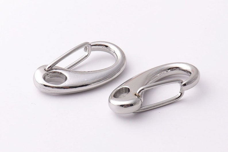 3117mm Spring Clasp Silver Spring Hook Clasp Push Gate Hook - Etsy